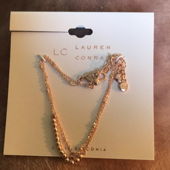 LC Lauren Conrad | Jewelry | Lc Lauren Conrad Gold Chains Bracelet ...